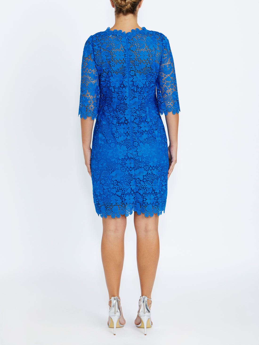Women's Lace Dress in Azure Blue | Haisley
